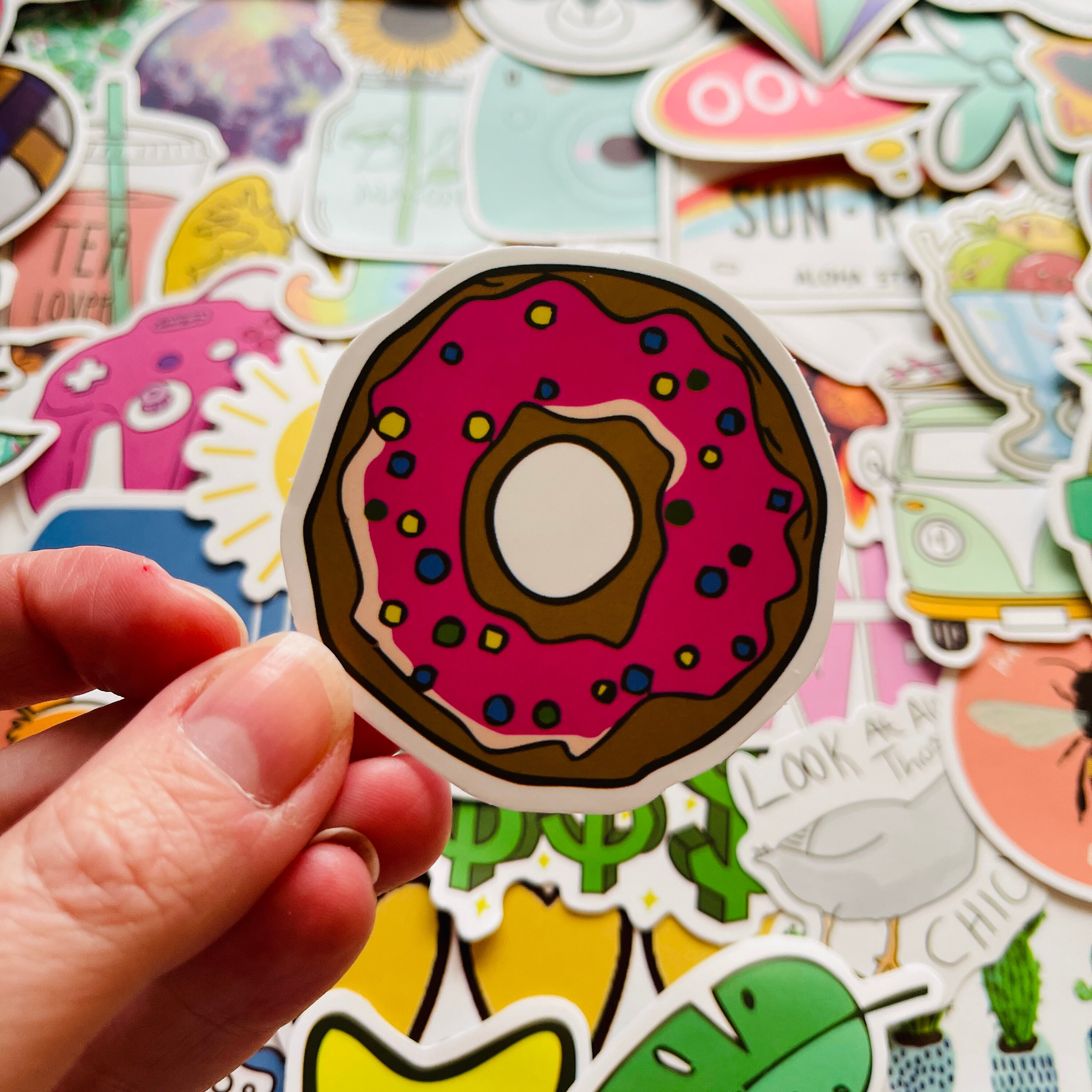 25/50/100 Colourful Vinyl Stickers Die Cut Decal Set - Etsy UK