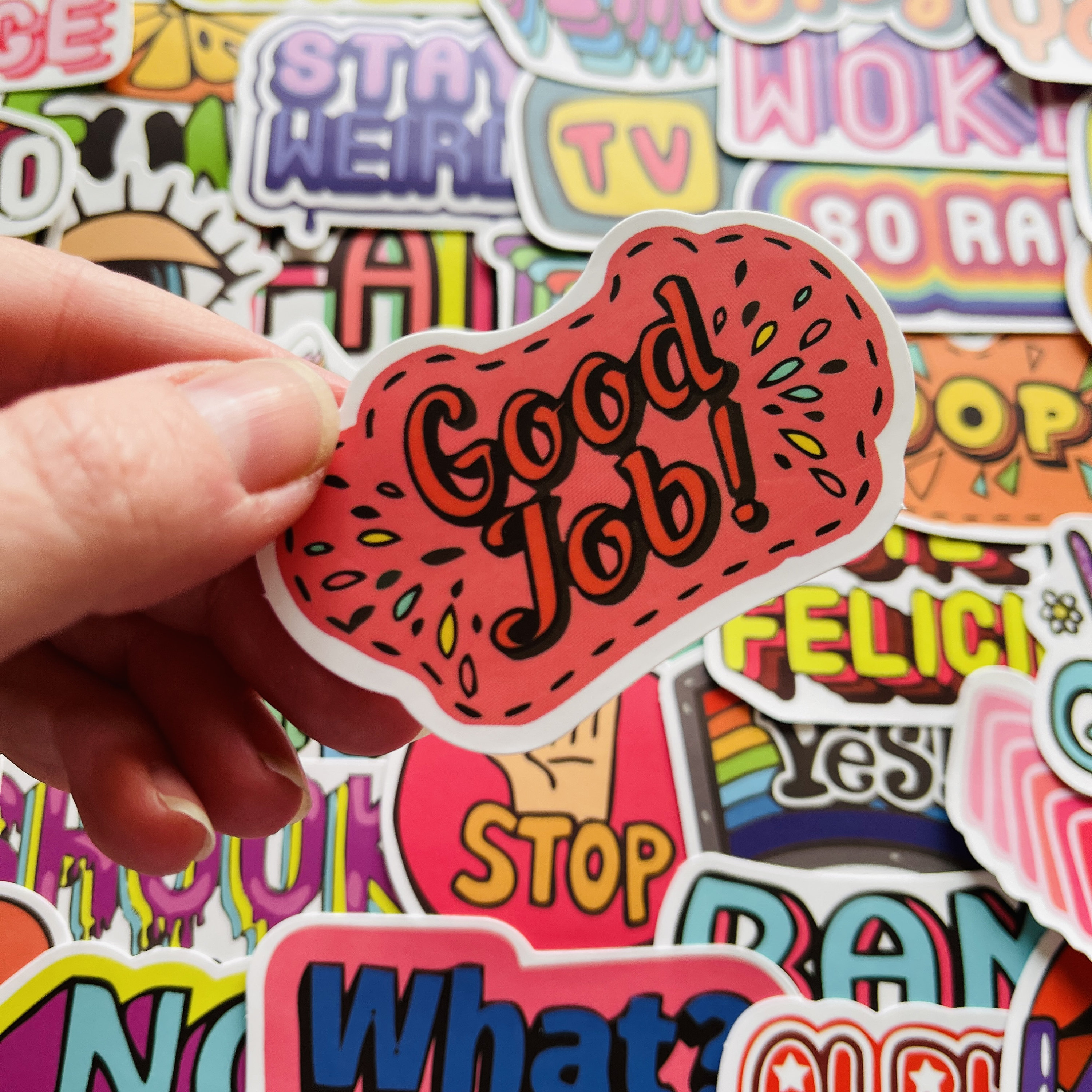 25/50 Vinyl Cool Words Stickers Die Cut Decal Set - Etsy