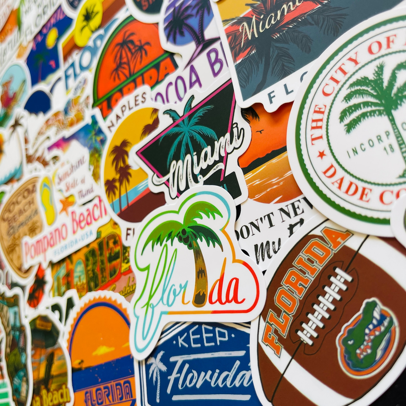 25/50 Vinyl Florida Stickers Die Cut Decal Set Waterproof - Etsy