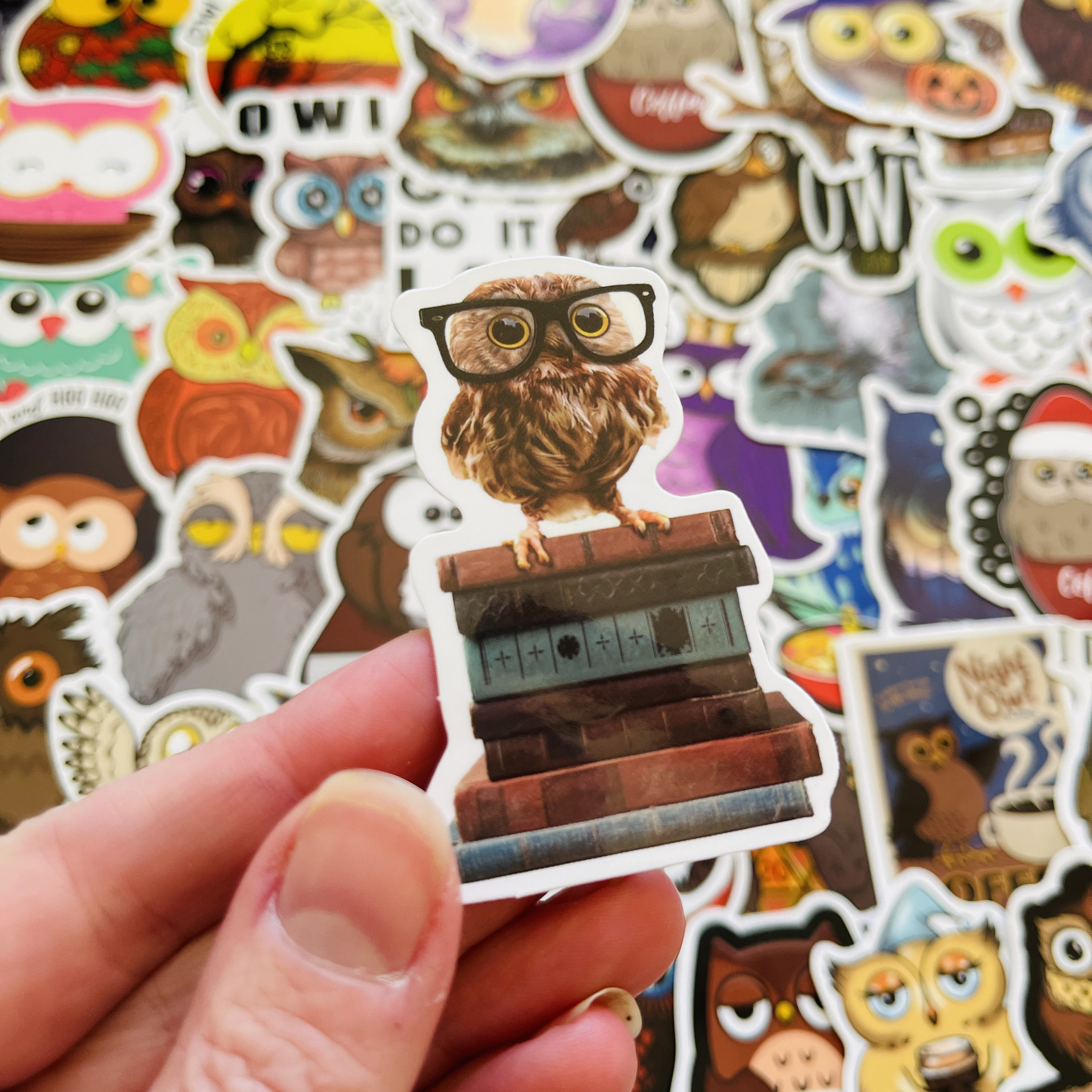 25/50 Vinyl Owl Stickers Die Cut Decal Set Waterproof - Etsy