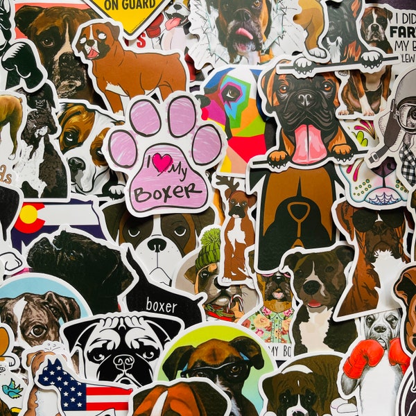 Boxer Dog Decal - Etsy