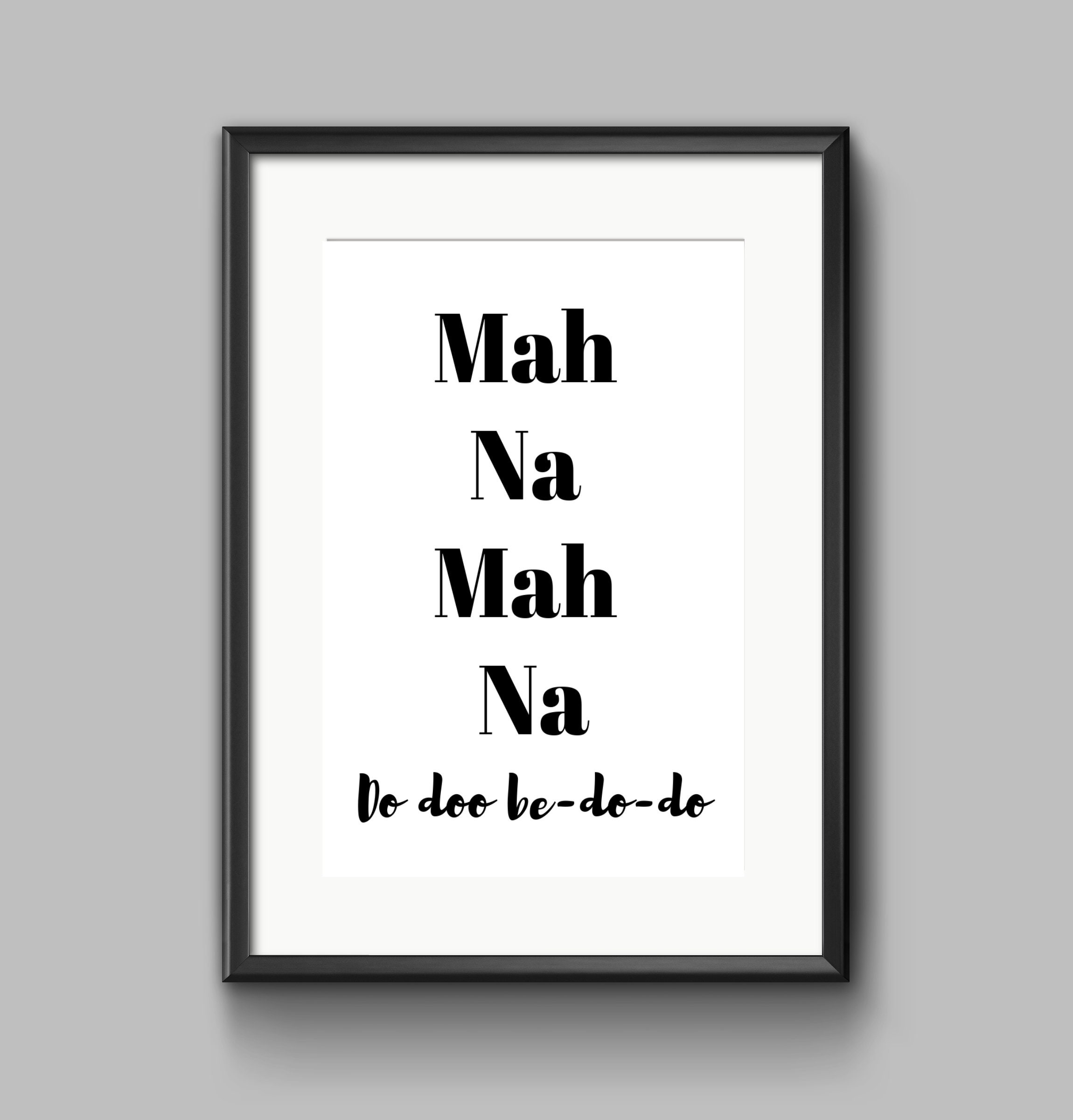 Mah Na Mahna Digital Printable Art Muppets Kermit Fan Song | Etsy