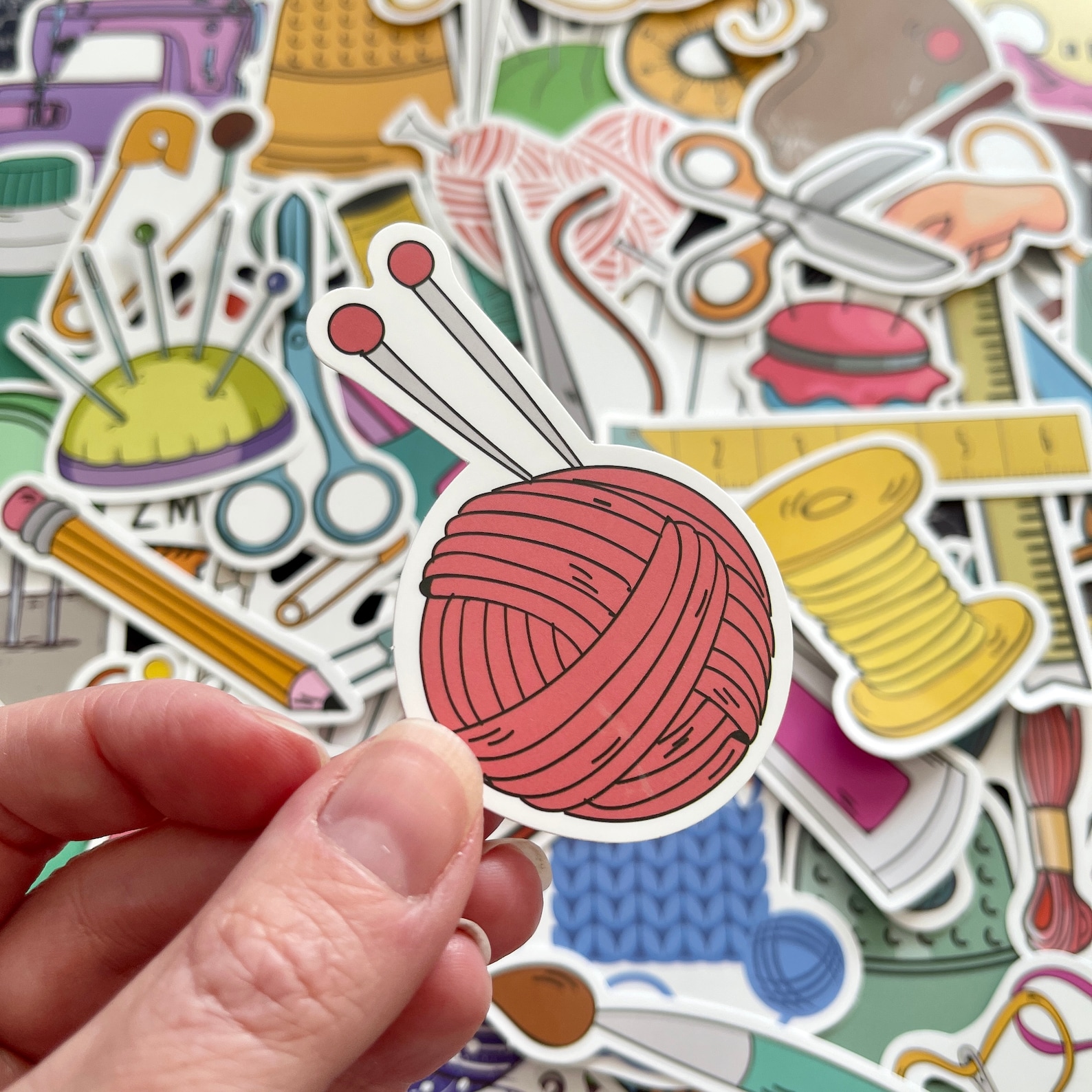 25/50 Vinyl Craft Theme Stickers, Die Cut Decal Set, Waterproof ...