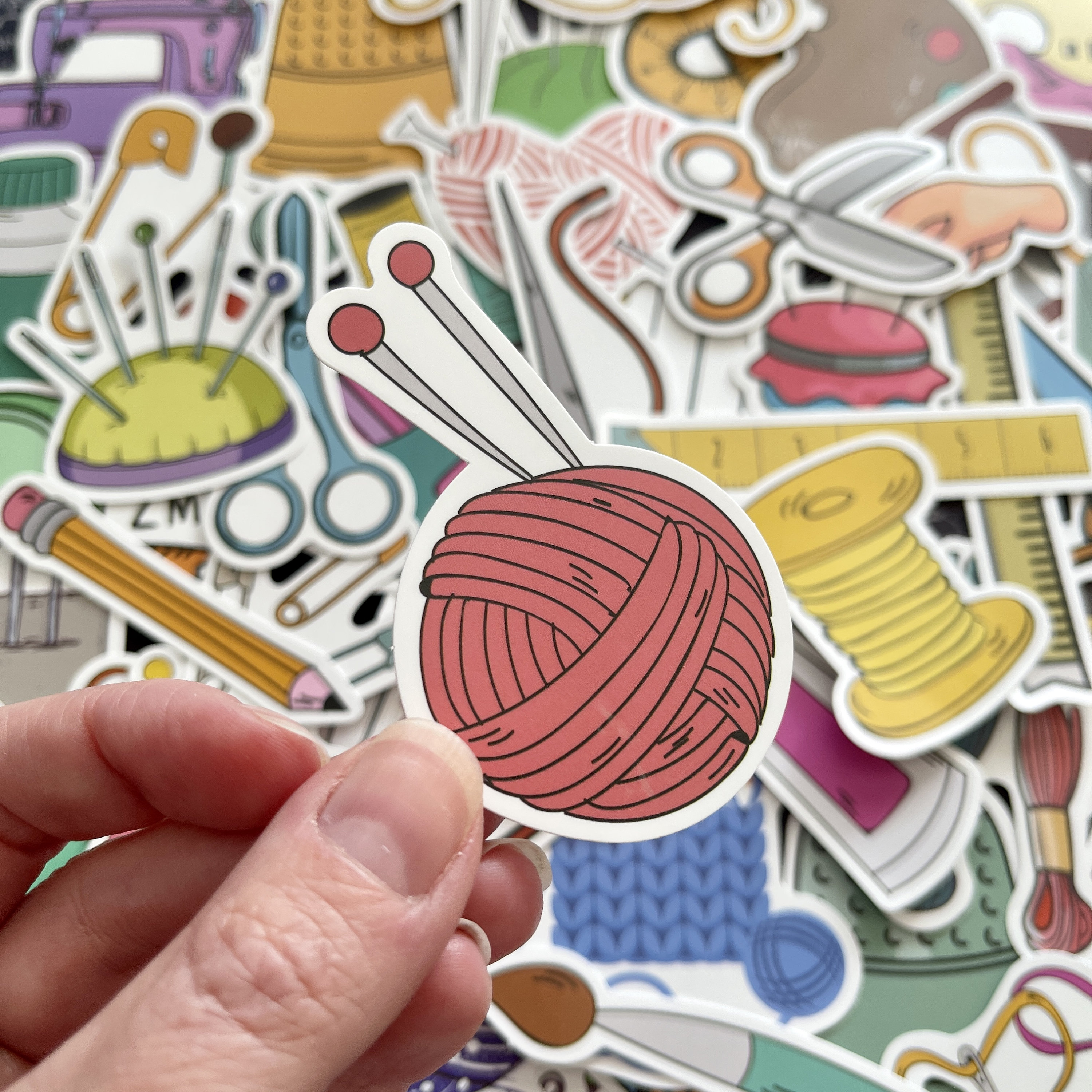 25/50 Vinyl Craft Theme Stickers, Die Cut Decal Set, Waterproof ...