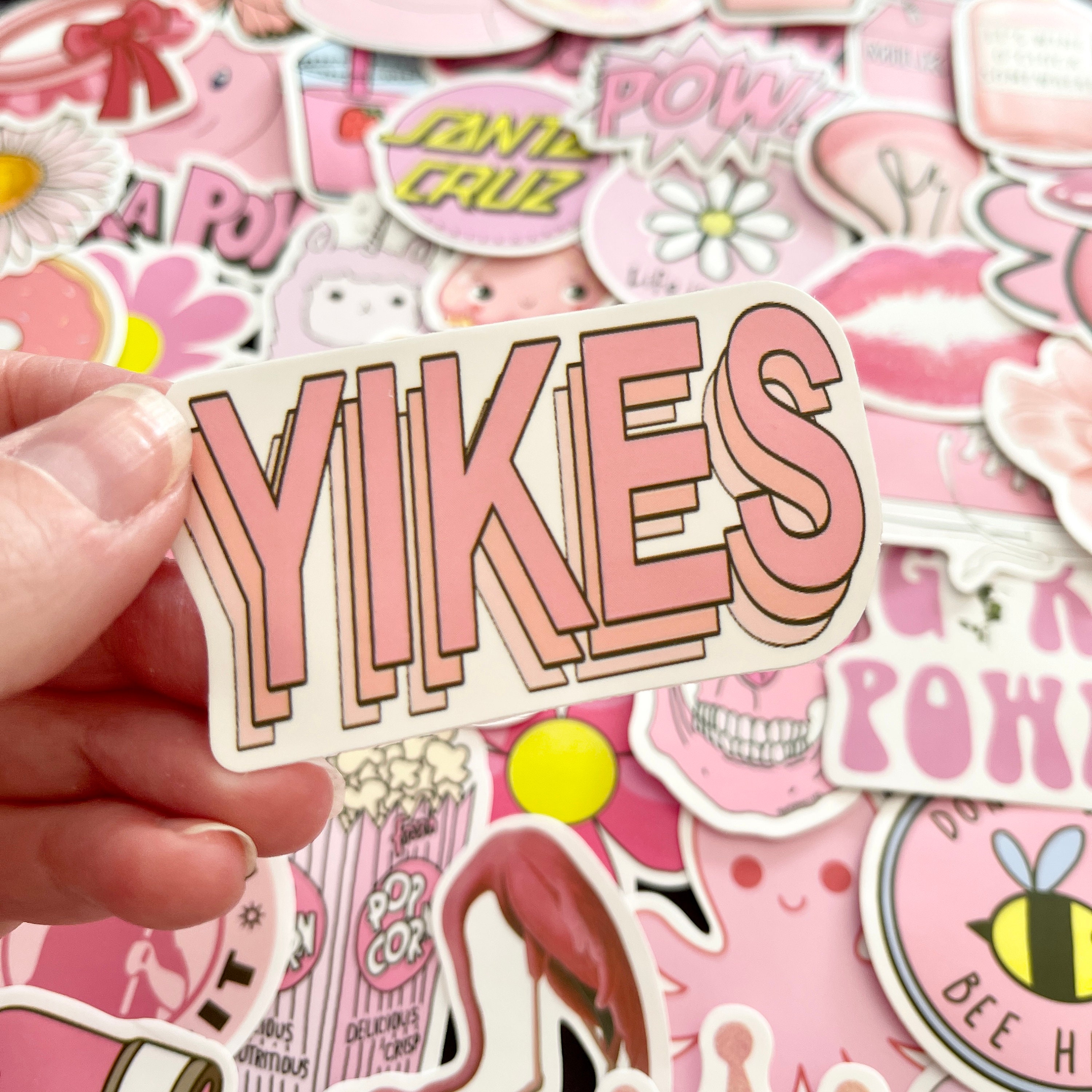 25/50/100 Pink Theme Vinyl Stickers Die Cut Decal Set - Etsy
