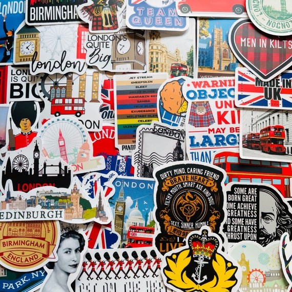 25/50 Vinyl United Kingdom Stickers Die Cut Decal Set | Etsy