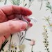 20 Vinyl Transparent White Flower Sticker Pack, Waterproof Reusable Set ...