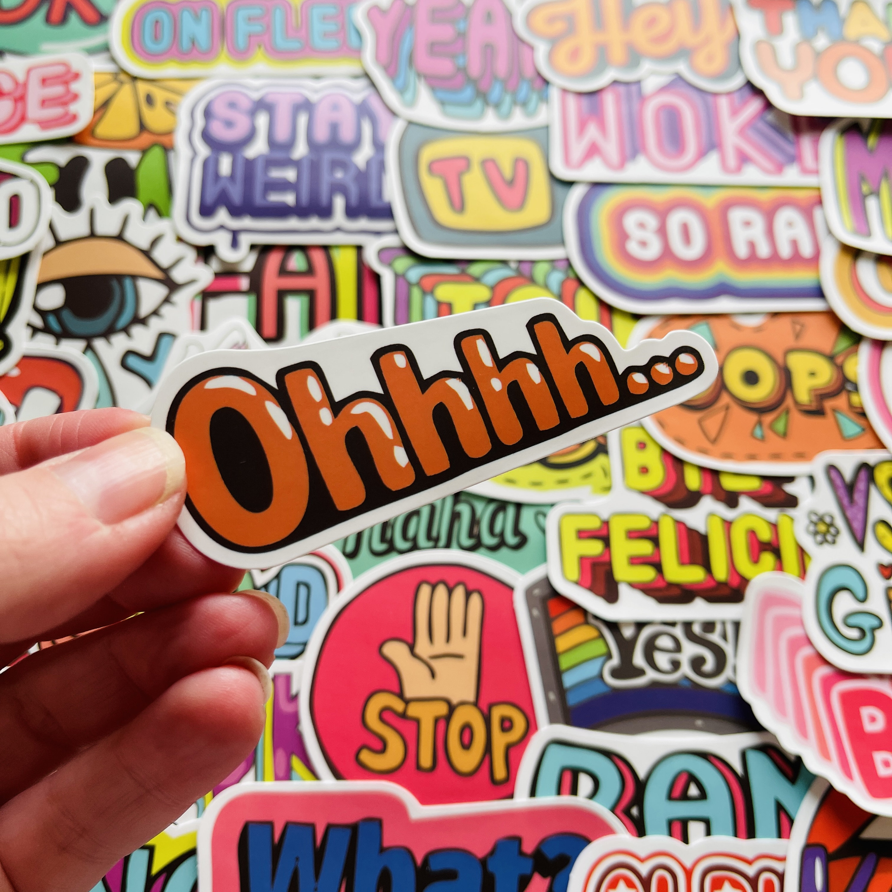 25/50 Vinyl Cool Words Stickers Die Cut Decal Set - Etsy