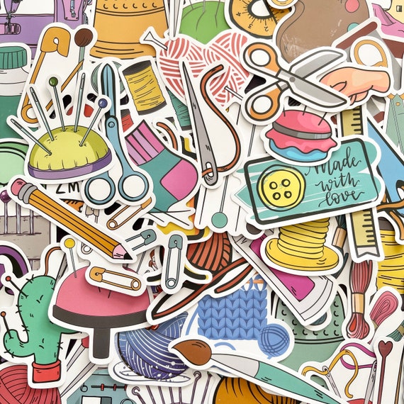 25/50 Vinyl Craft Theme Stickers Die Cut Decal Set | Etsy