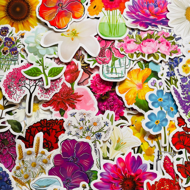 Bright Flowers - Etsy