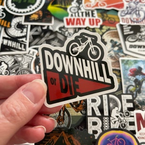 25/50 Vinyl Downhill Bike Stickers, Die Cut Decal Set, Waterproof ...