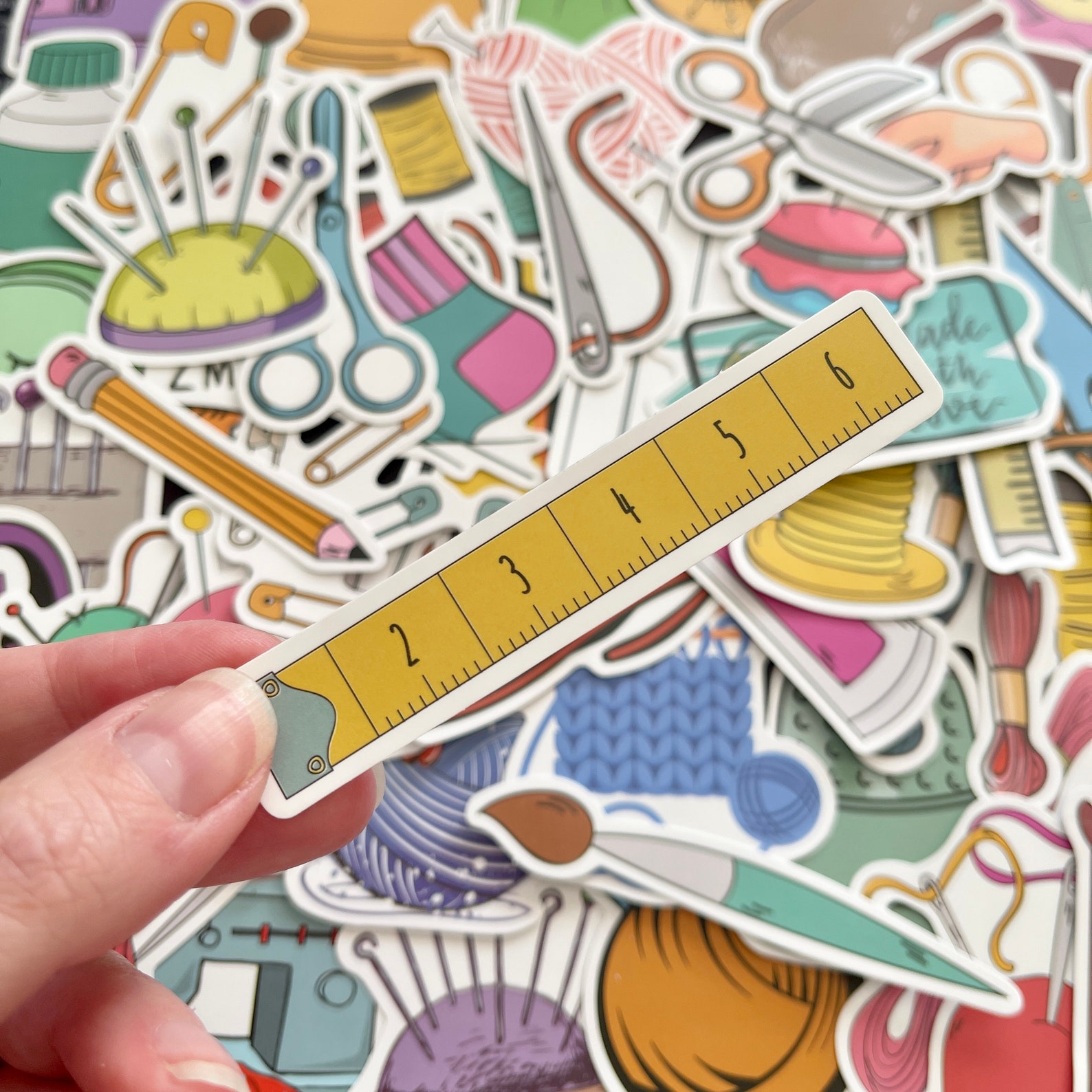 25/50 Vinyl Craft Theme Stickers, Die Cut Decal Set, Waterproof ...