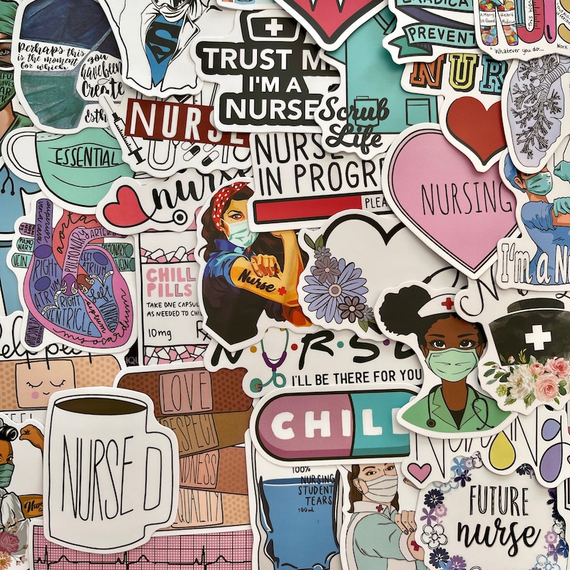 Nursing Stickers - Etsy