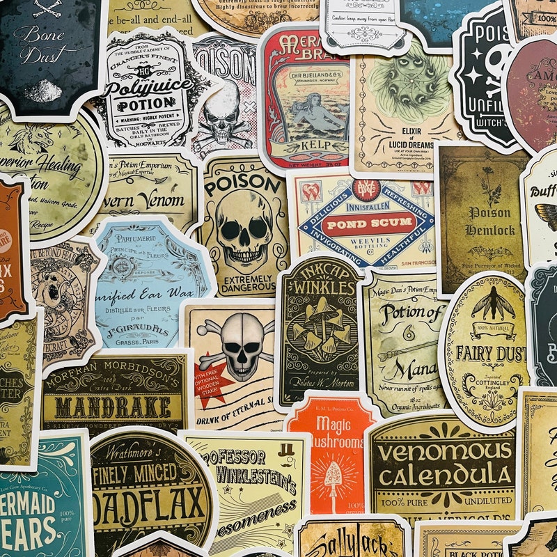 Poison Bottle Label - Etsy
