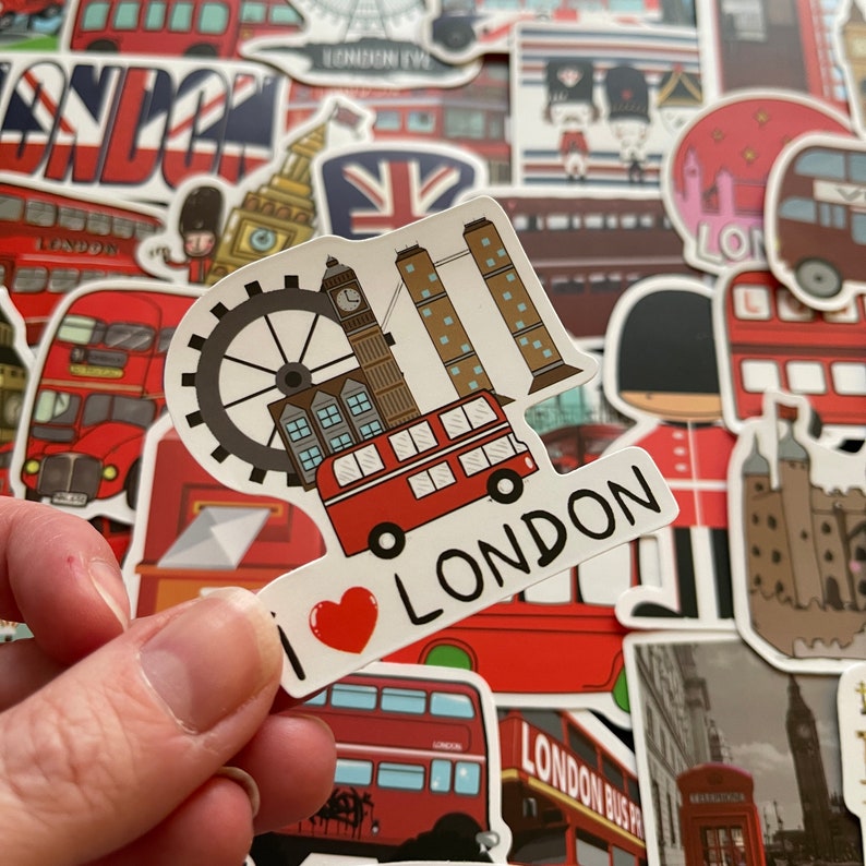 25/50 Vinyl London Stickers Die Cut Decal Set Waterproof - Etsy