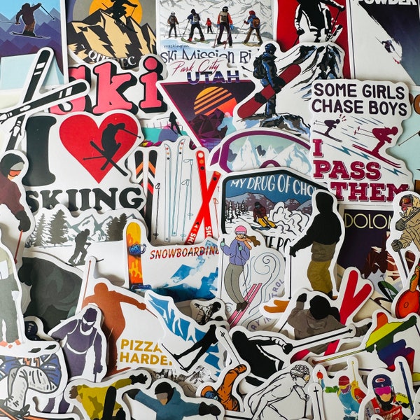 Ski Stickers - Etsy
