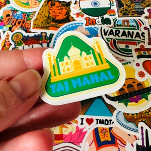 25/50 Vinyl India Stickers, Die Cut Decal Set, Waterproof Reusable ...