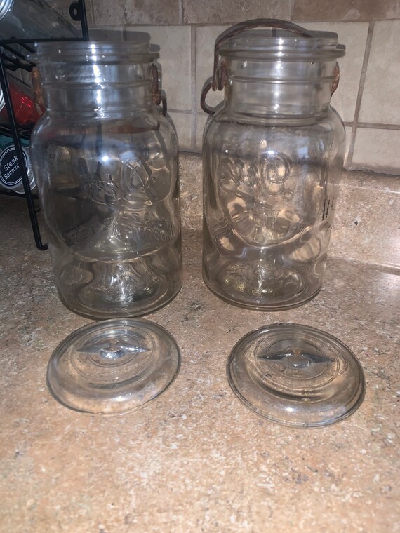 Atique Drey Canning Jars Quart Jars Patd 1920 Improved Ever - Etsy