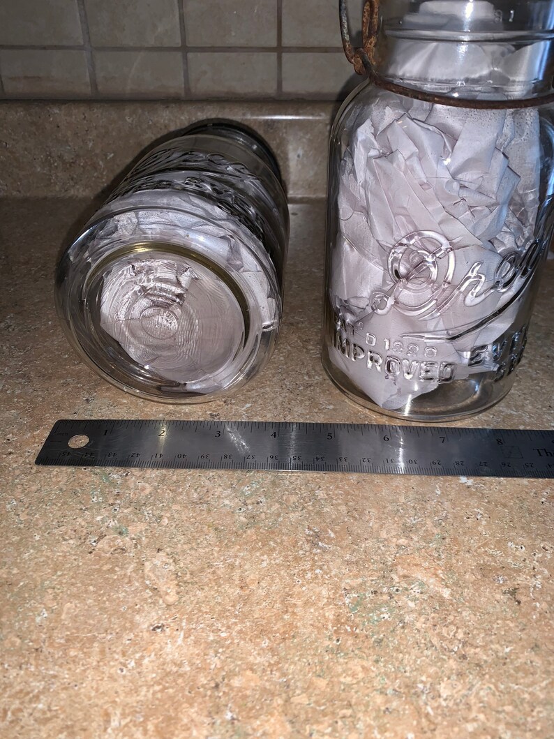 Atique Drey Canning Jars Quart Jars Pat’d 1920 Improved Ever Seal 2 ...