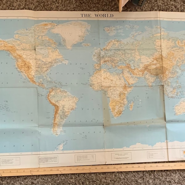 1937 World Map - Etsy