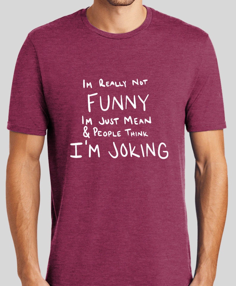 I’m Really Not Funny I’m Just Mean and People Think I’m Joking Png File ...
