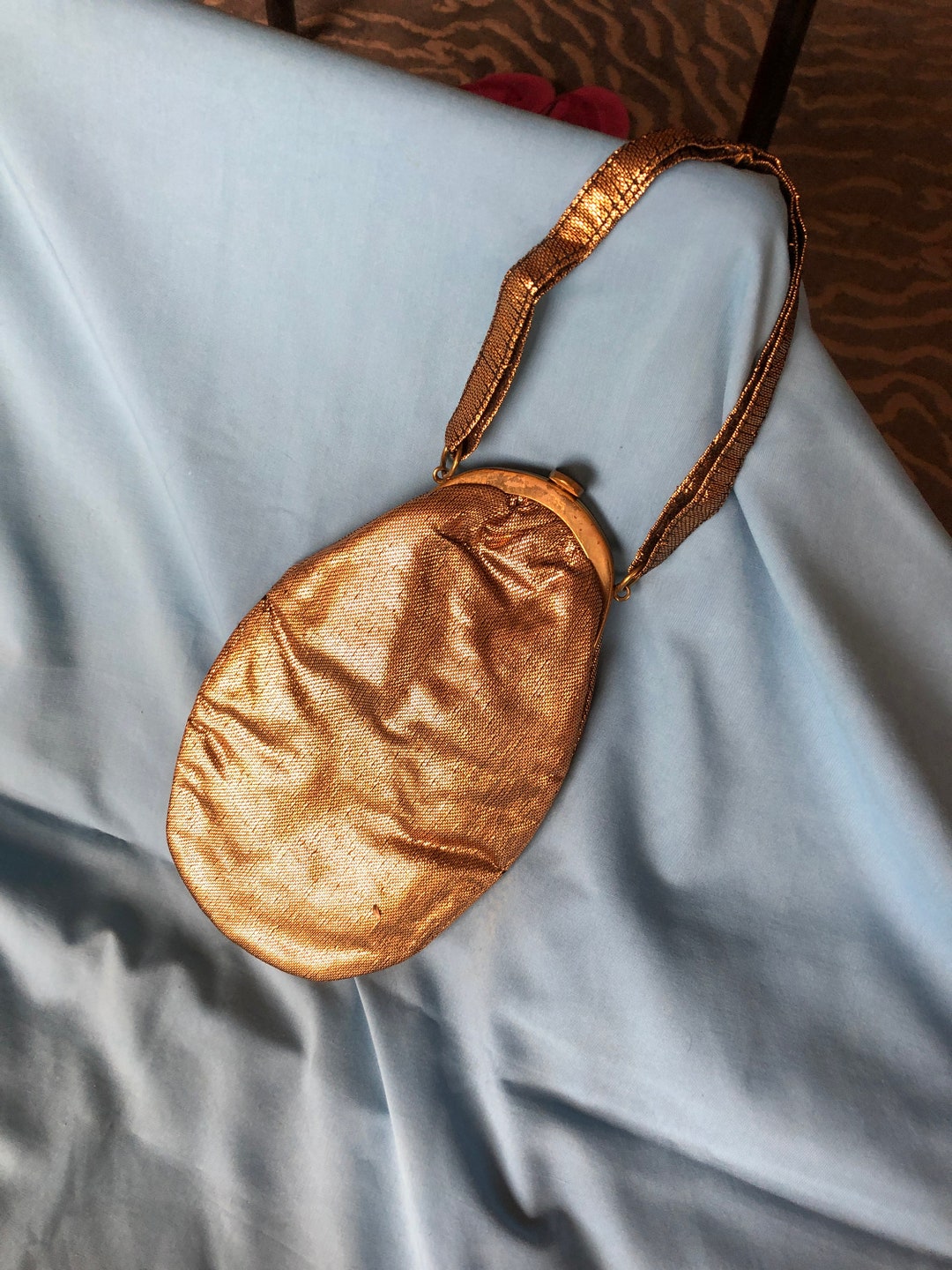 Forme inhabituelle vintage Garay Gold Evening Bag - Etsy France