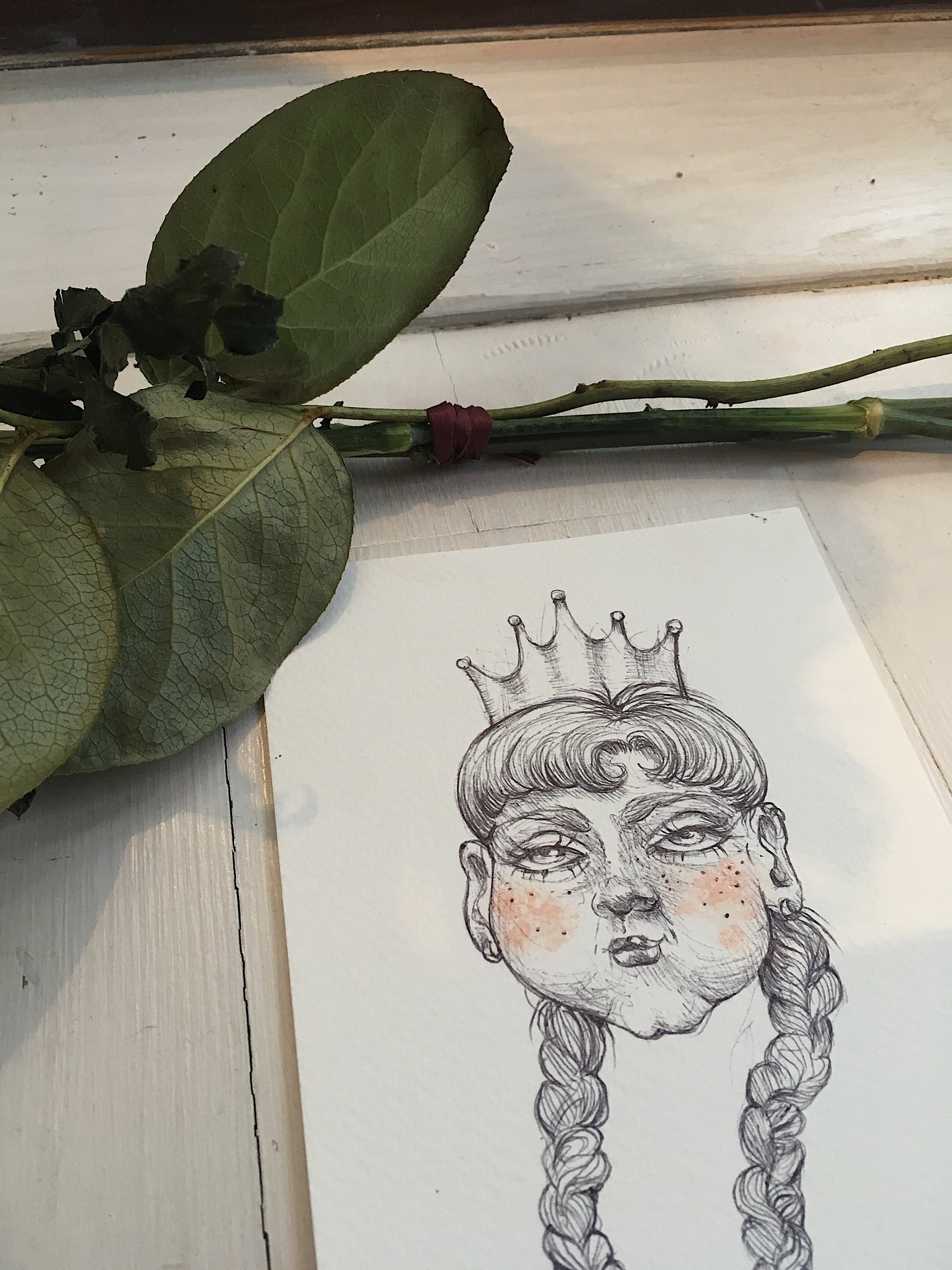 Original Illustration: chickenpox Princess - Etsy