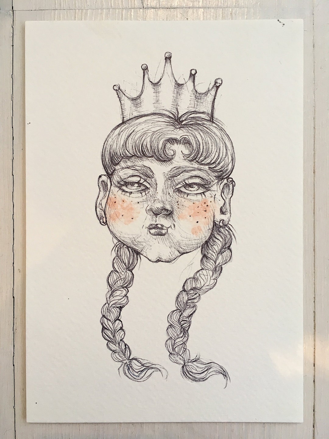 Original Illustration: chickenpox Princess - Etsy