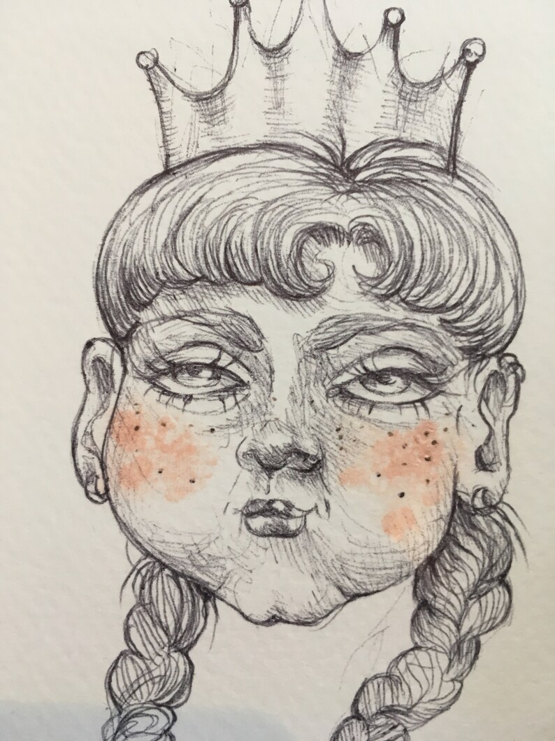 Original Illustration: chickenpox Princess | Etsy