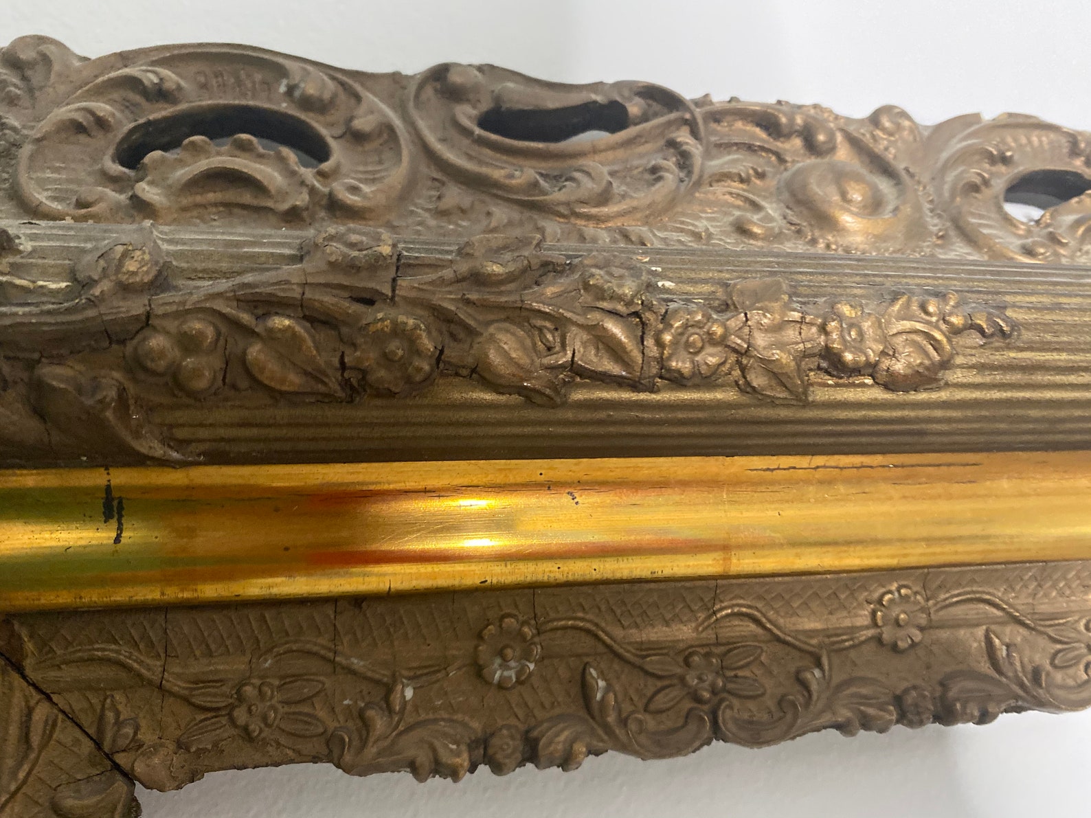 Antique 19th Century Filigree Ornate Gilt Frame - Etsy