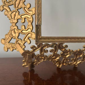 Vintage Filigree Ornate Gilt Metal Frame - Etsy