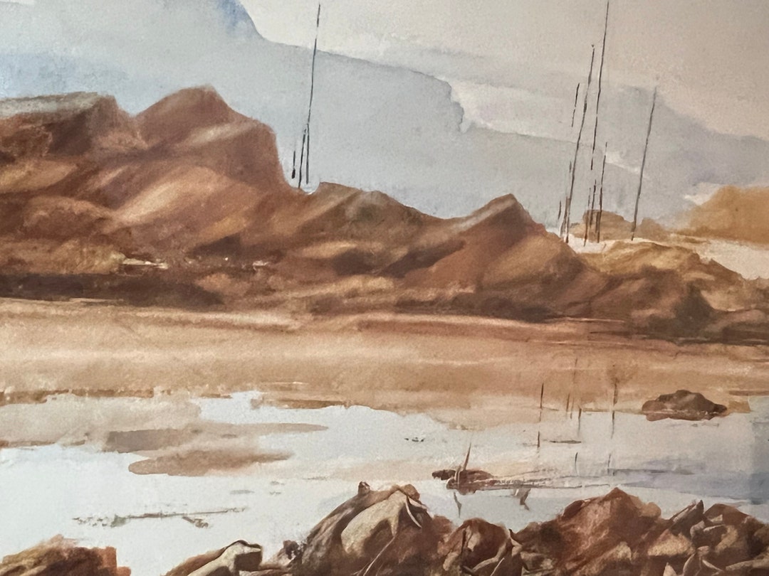 Original Watercolor Signed by Artist With Documents - Etsy