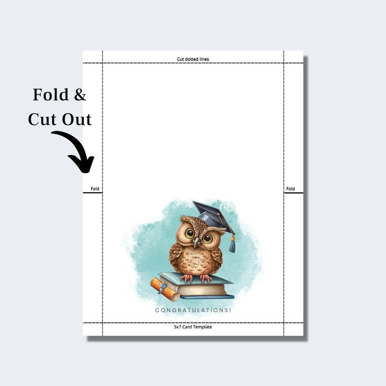 Printable Graduation Card. Congratulations. Envelope Template Included ...