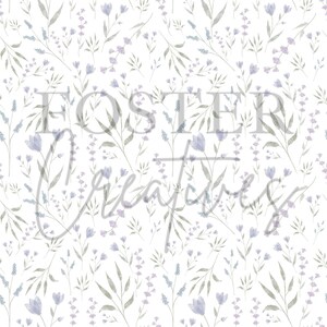 Soft Purple Flowers Digital Paper: High-quality JPG & PNG, 12 X 12 ...