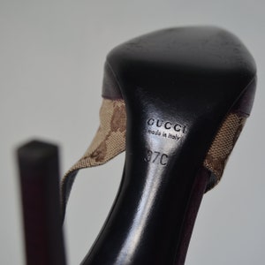 Gucci x Tom Ford vintage heels shoes 90's monogram dragon | Etsy