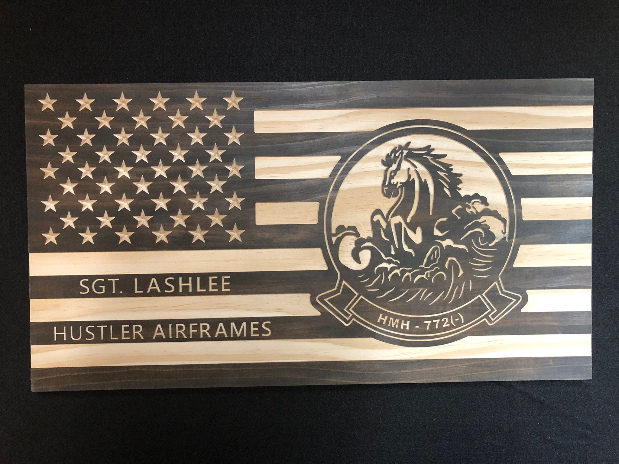 Wooden Military Flag, Personalized Flag, Rustic Flag, Army Flag, Navy ...