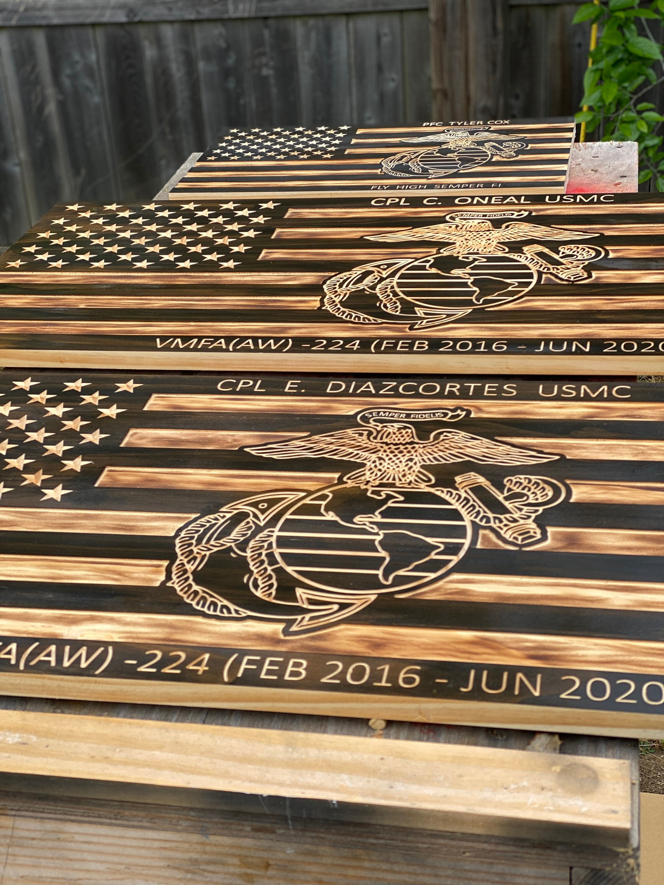 Personalized USMC Flag, Rustic Flag, Marine Flag, Military Flag ...