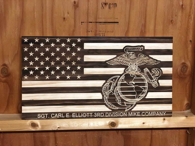 Wooden Military Flag, Personalized Flag, Rustic Flag, Army Flag, Navy ...