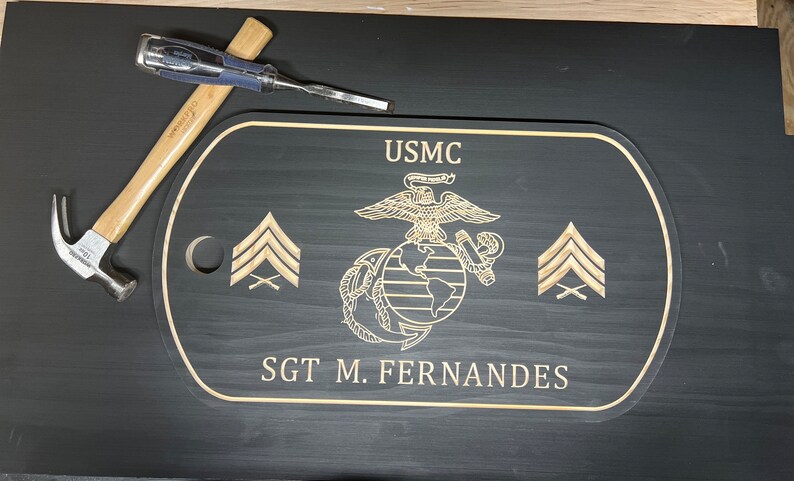 Personalized USMC Dog Tag, Marine Dog Tag, Military Dog Tag, Military ...