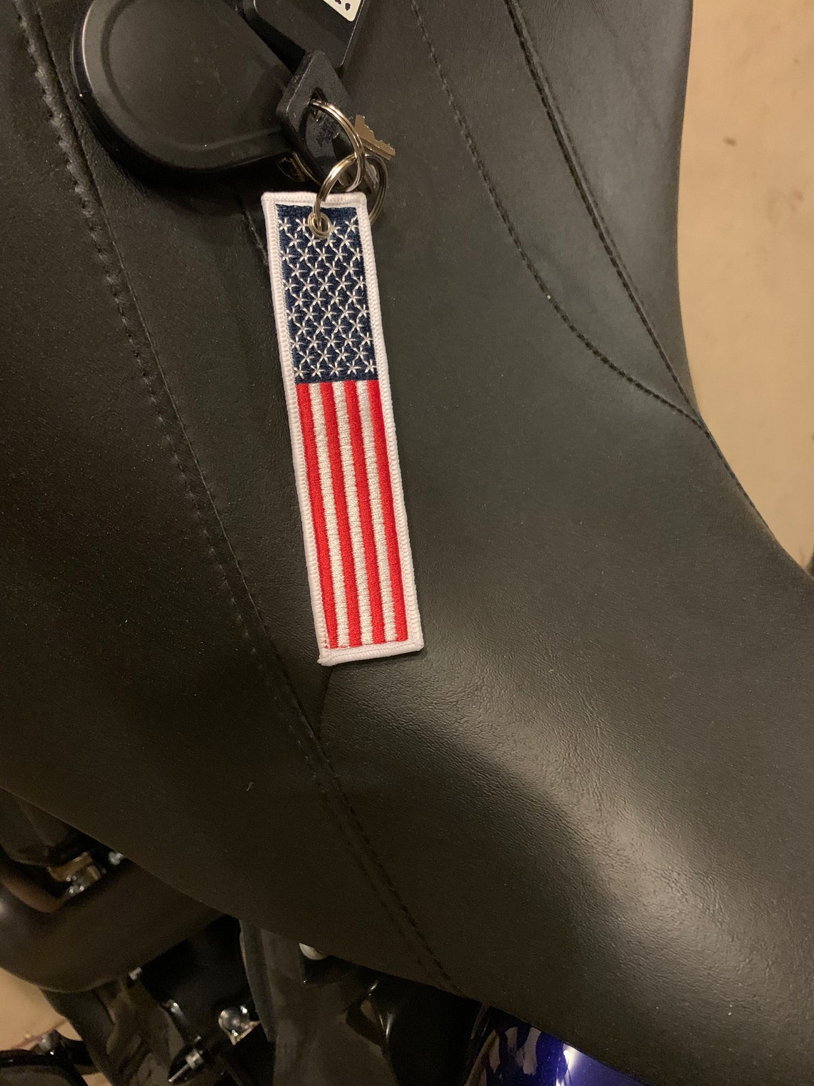 American Flag Keychain - Etsy