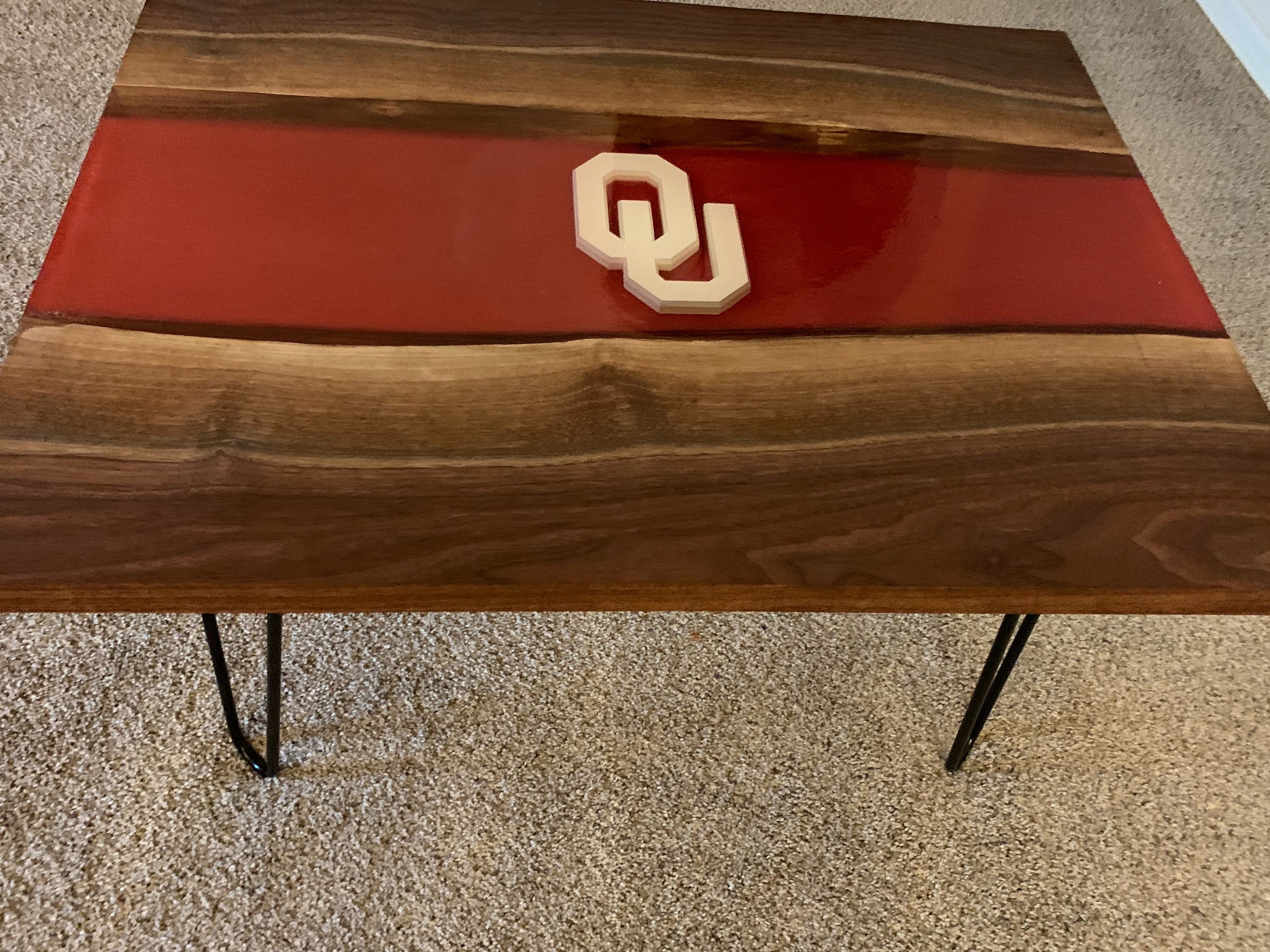 Live Edge River Table. Black Walnut With Epoxy Center. - Etsy