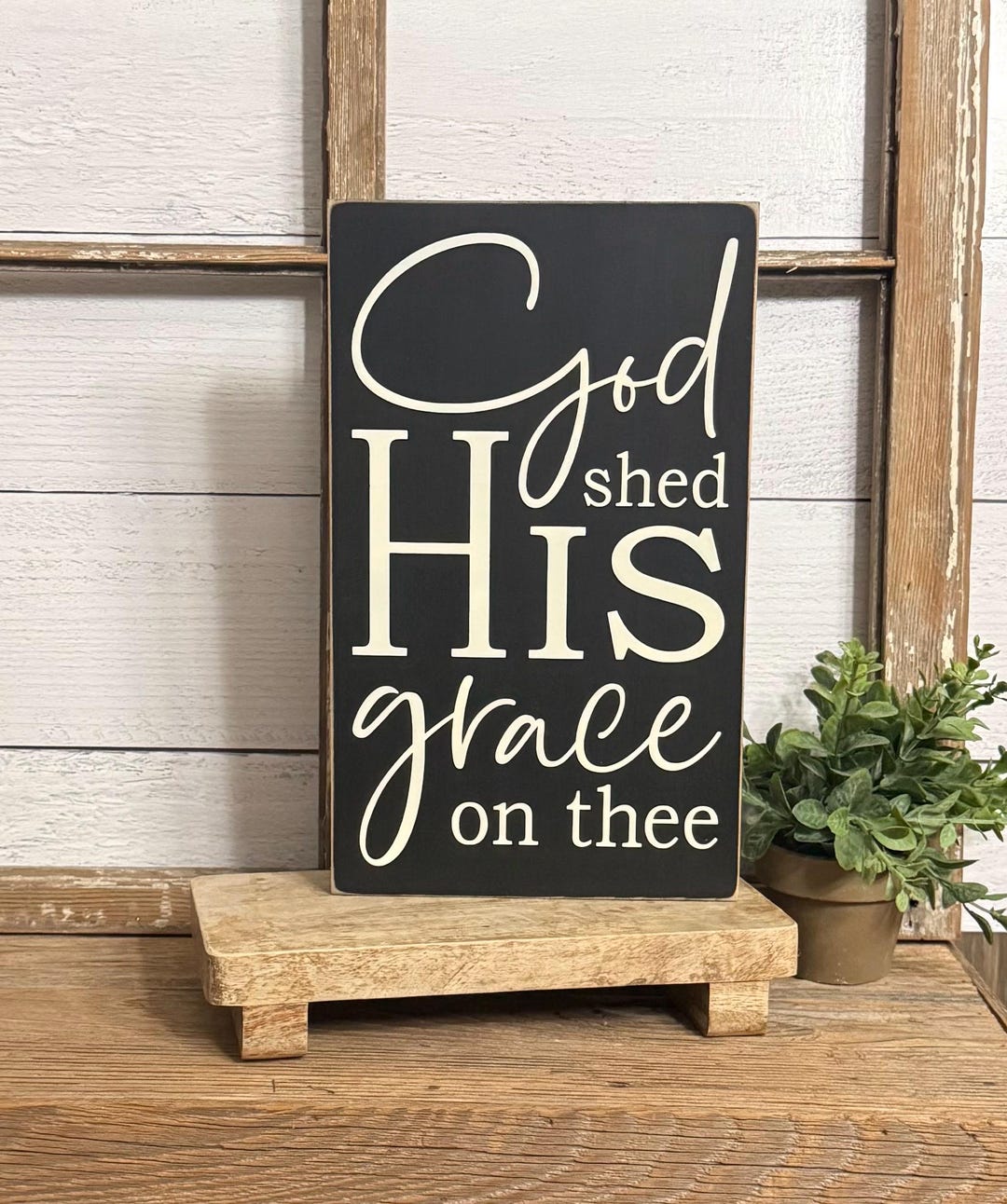 God Shed His Grace on Thee - Christian Religious Sign - Etsy