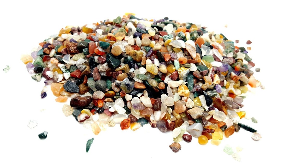Real Gemstone Mini Chips Assorted 3mm-5mm Approx.100-120 Pieces Craft ...