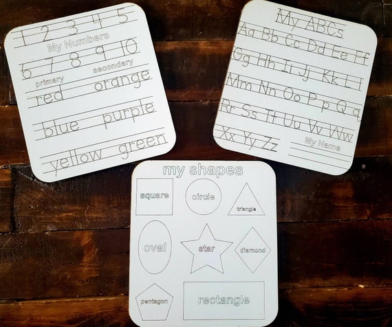 Trace Boards Learning Boards | Etsy