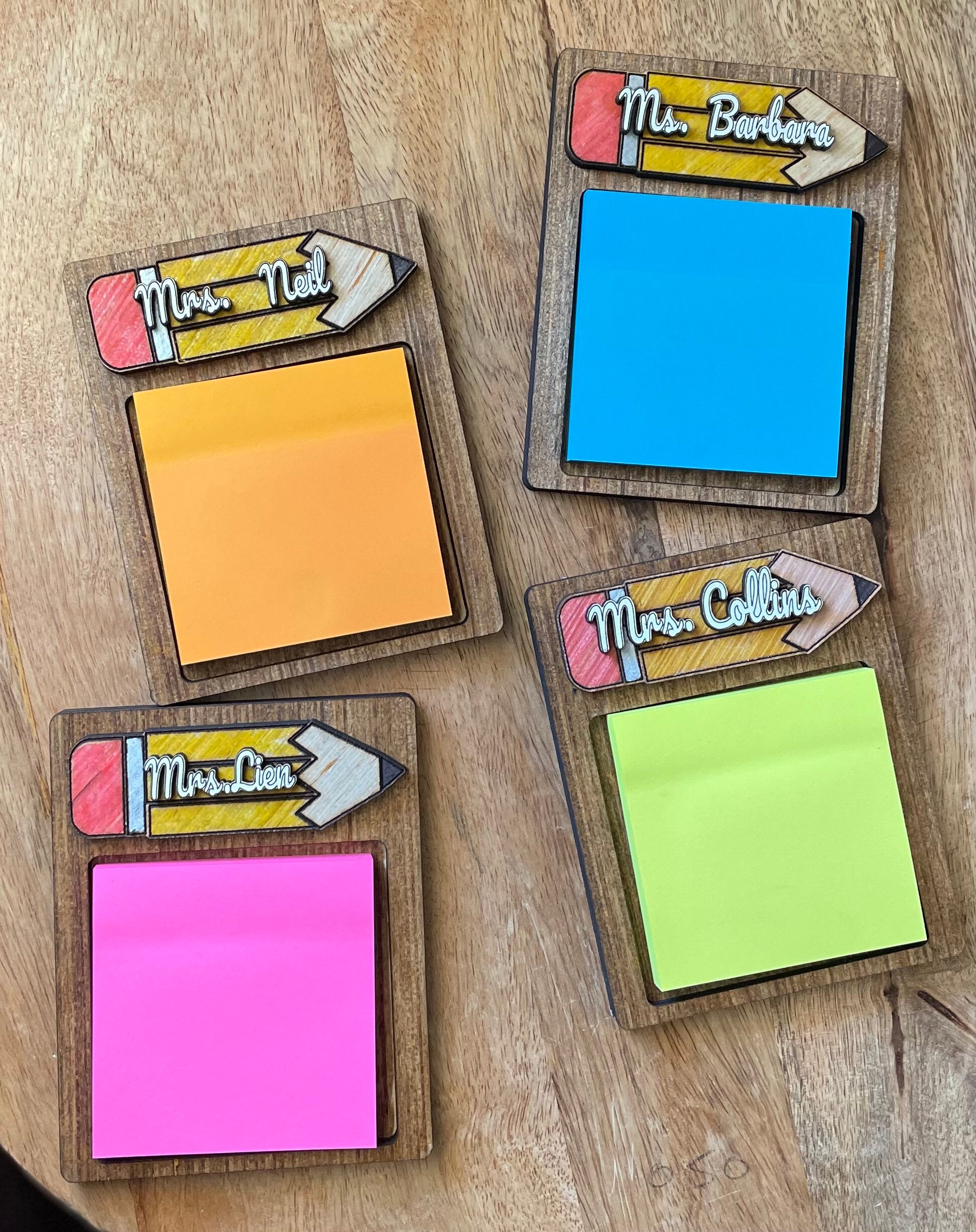 Teacher Sticky Note Holder - Etsy
