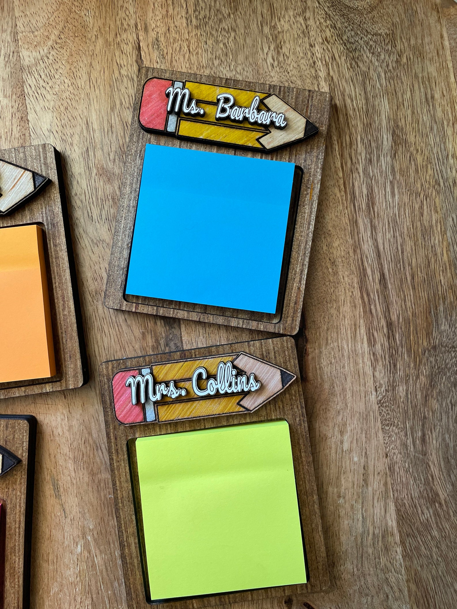 Teacher Sticky Note Holder - Etsy