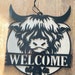 Welcome Cow Sign - Etsy
