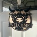 Welcome Cow Sign - Etsy