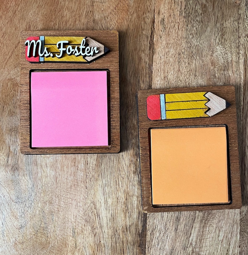 Teacher Sticky Note Holder - Etsy