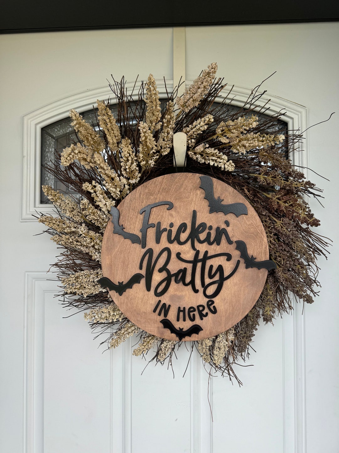 Batty in Here,front Door Sign - Etsy
